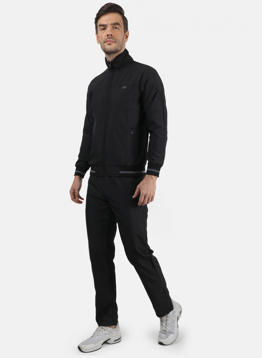 Buy Men Black Plain Tracksuit Online in India - Monte Carlo